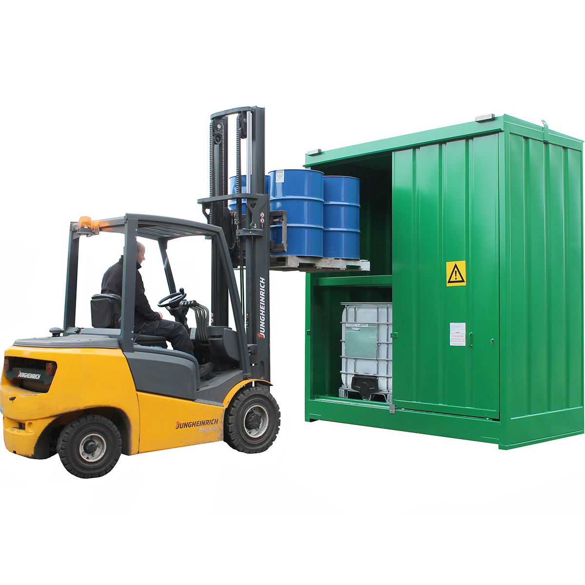 Empteezy 16-Drum/Four-IBC Bunded Chemical Storage Container | Empteezy ...