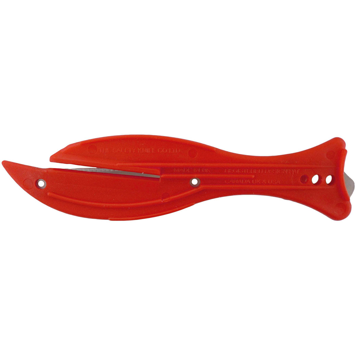 Fish 600 Red Disposable Box Cutter (Pack of 12) | The Safety Knife ...