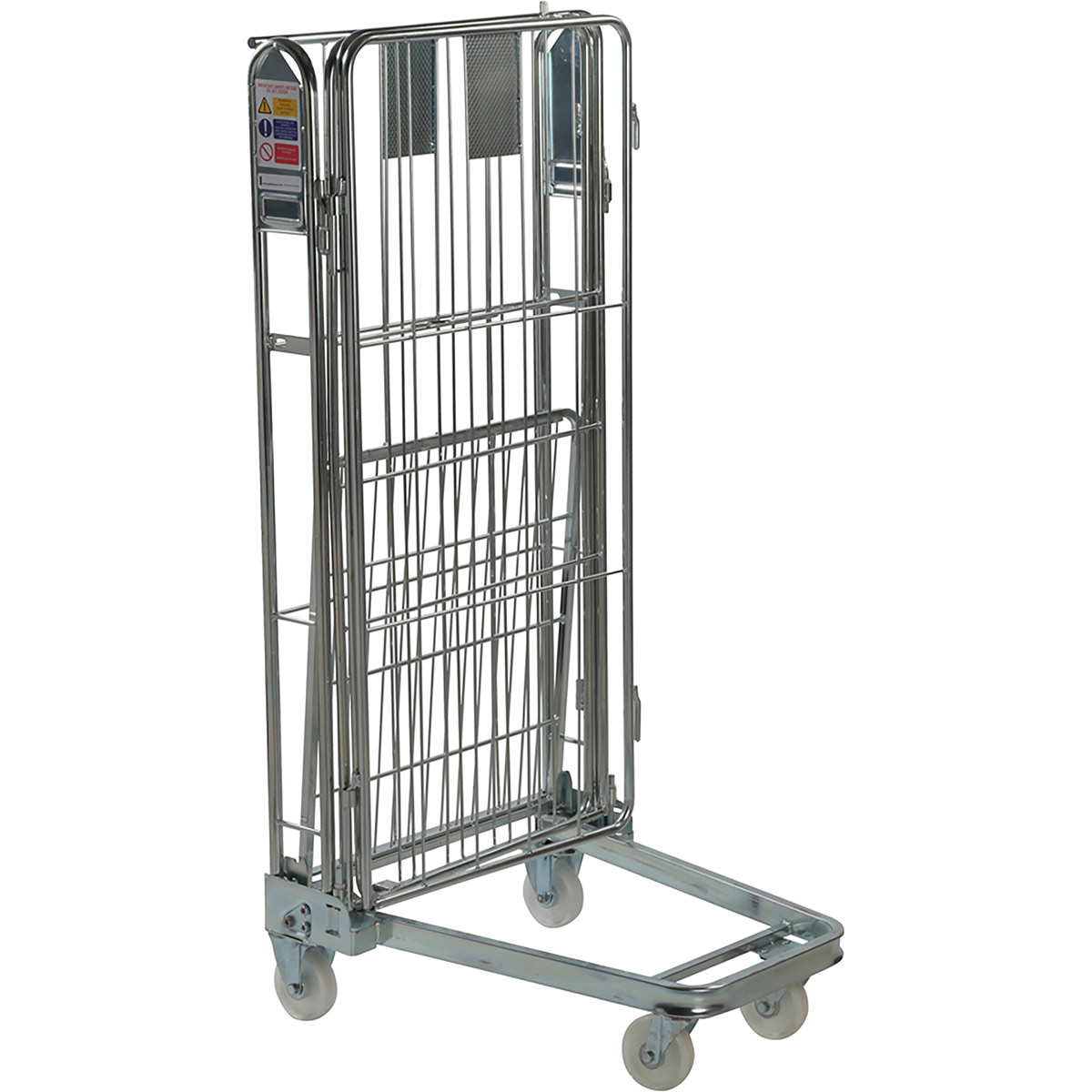 Palletower Four-Sided Nestable Wheeled Storage Cage | Pallettopper ...