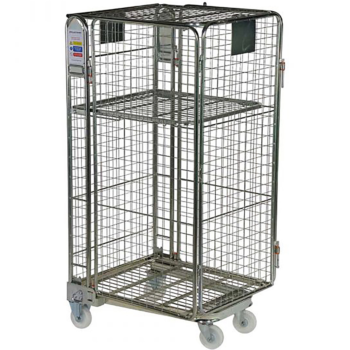 Palletower Full Security Nestable Wheeled Storage Cage | Pallettopper ...