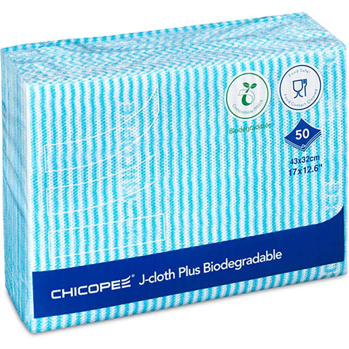 Chicopee J-Cloth Plus Blue Biodegradable Cleaning Cloths | Chicopee ...