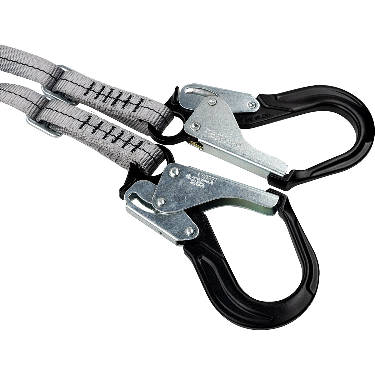 Arco 1.8m Adjustable Twin Energy-Absorbing Fall Arrest Lanyard | Arco ...