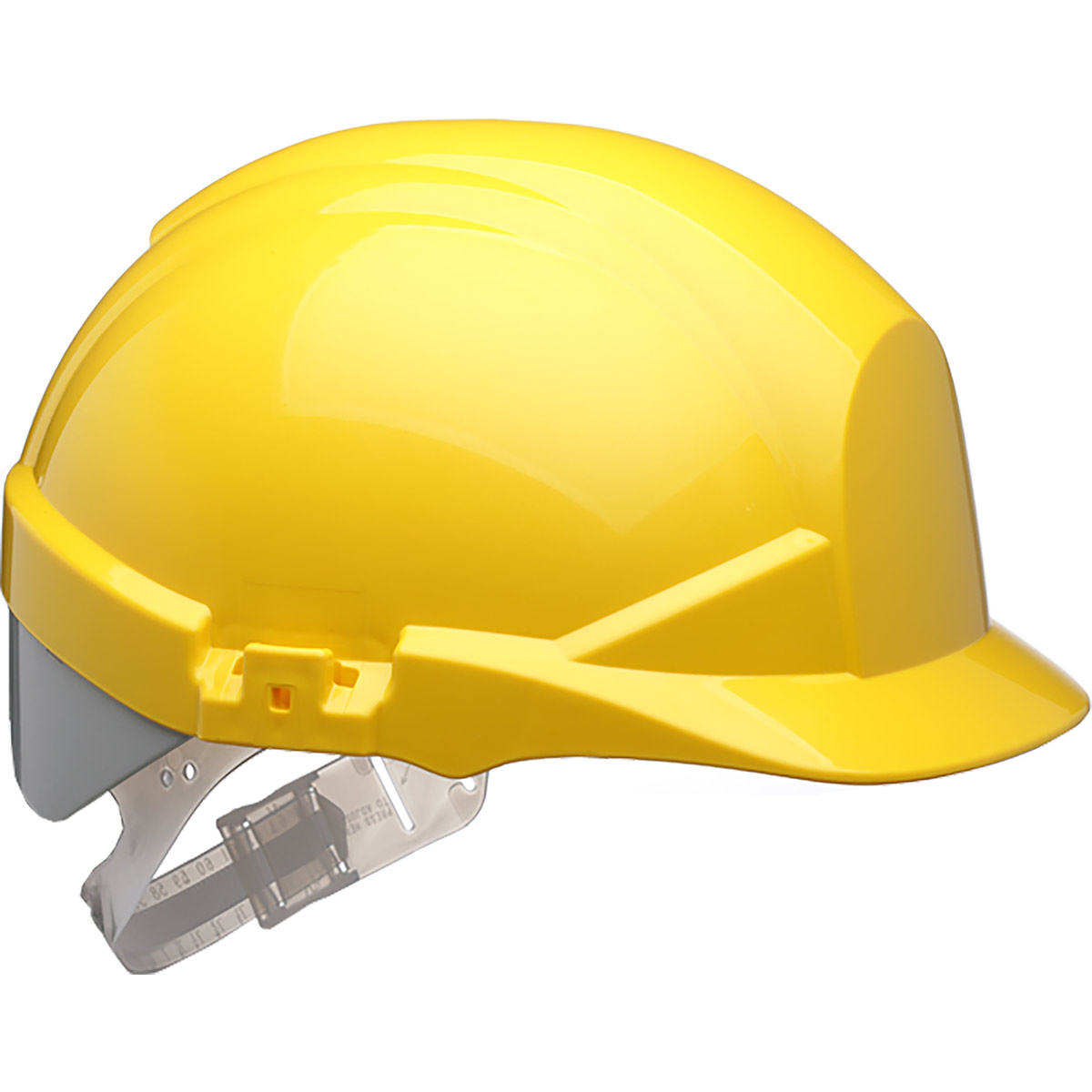 Centurion Reflex Yellow/Silver Vented Slip-Ratchet Safety Helmet ...