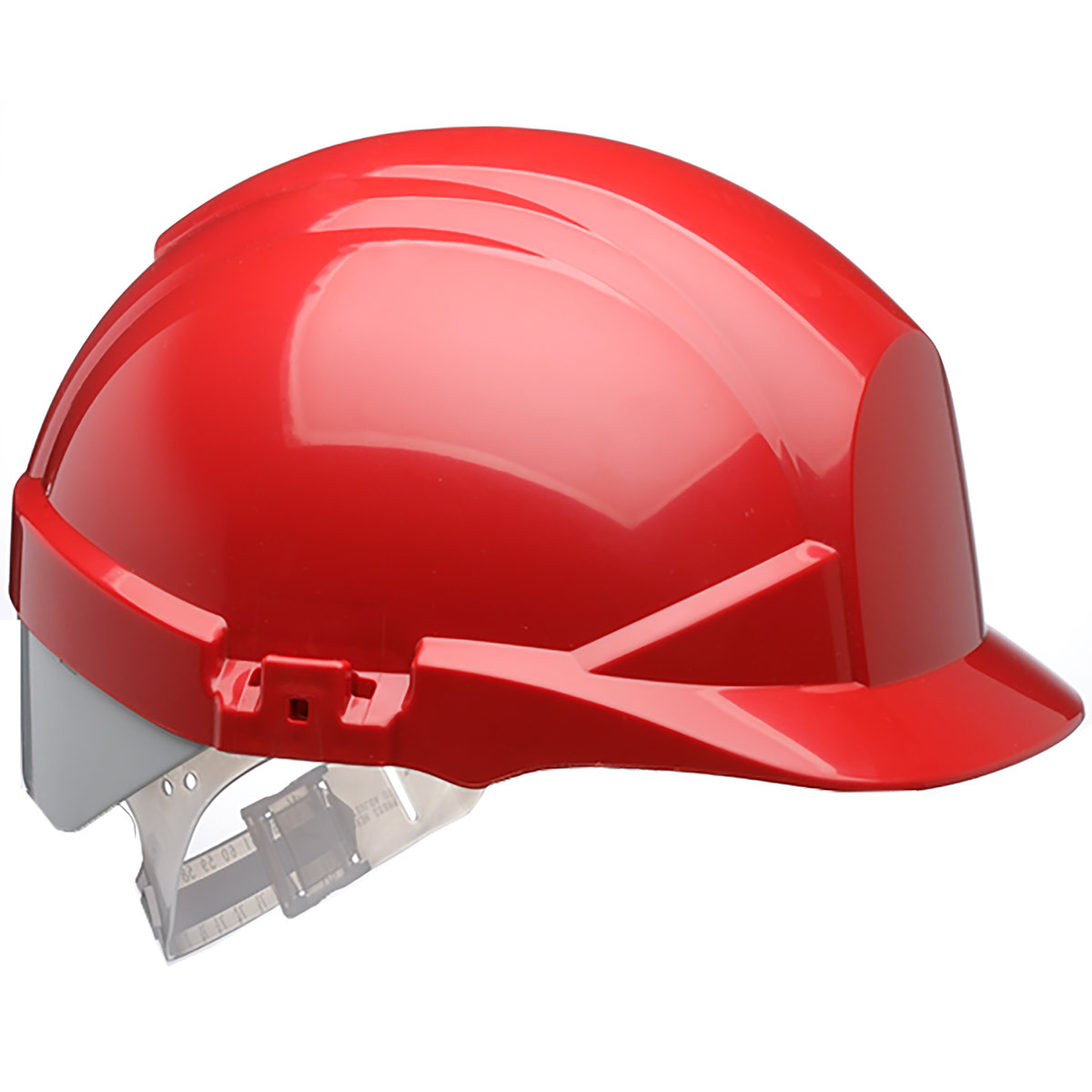 Centurion Reflex Red/Silver Vented Slip-Ratchet Safety Helmet ...
