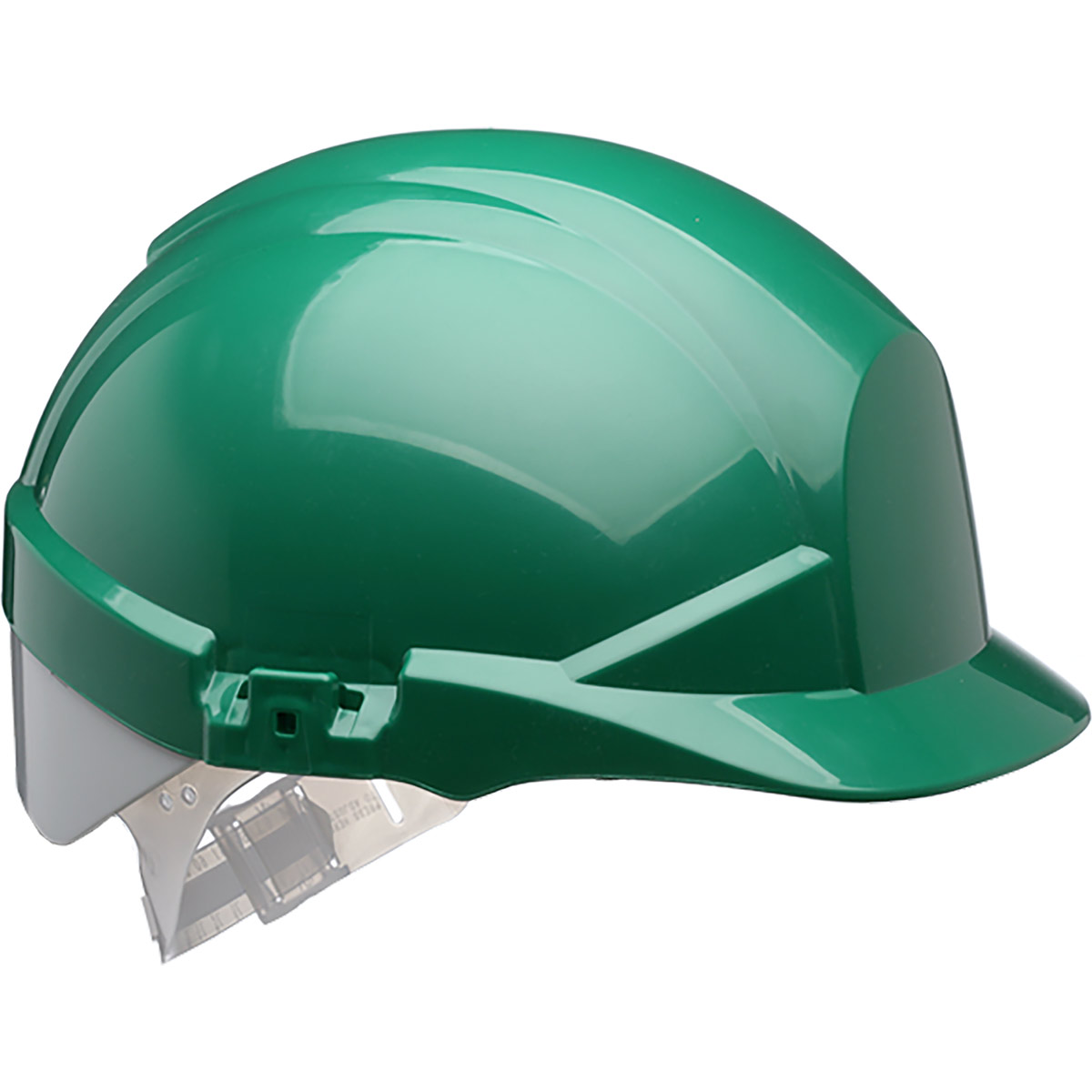 Centurion Reflex Green/Silver Vented Slip-Ratchet Safety Helmet ...