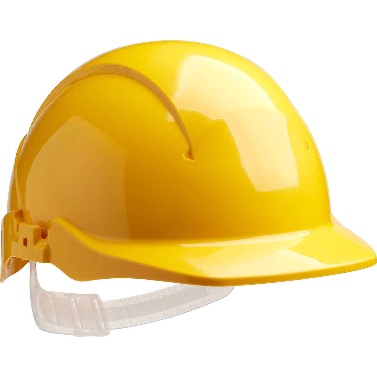 Centurion Concept Yellow Unvented Slip-Ratchet Safety Helmet ...