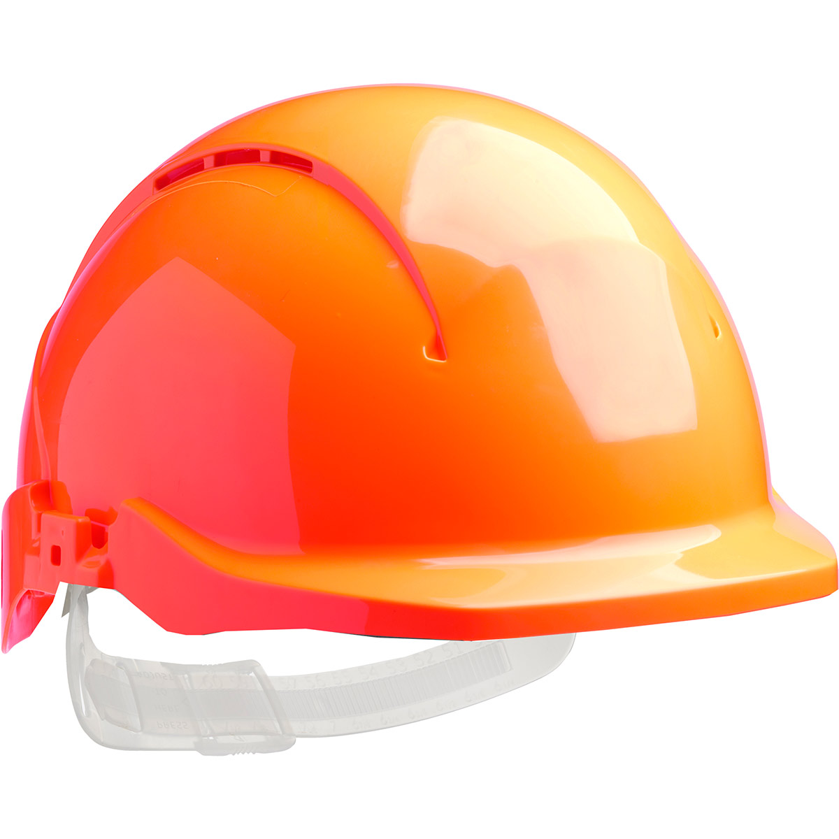 Centurion Concept Orange Vented Reduced-Peak Slip-Ratchet Safety Helmet ...