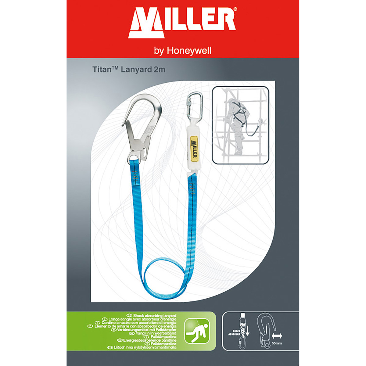 Honeywell Miller Titan Tradesman 2m Energy-Absorbing Lanyard ...