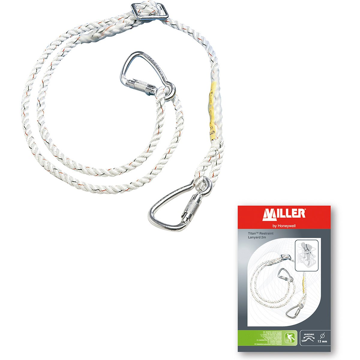 Honeywell Miller Titan Tradesman 2m Restraint Lanyard | Honeywell ...