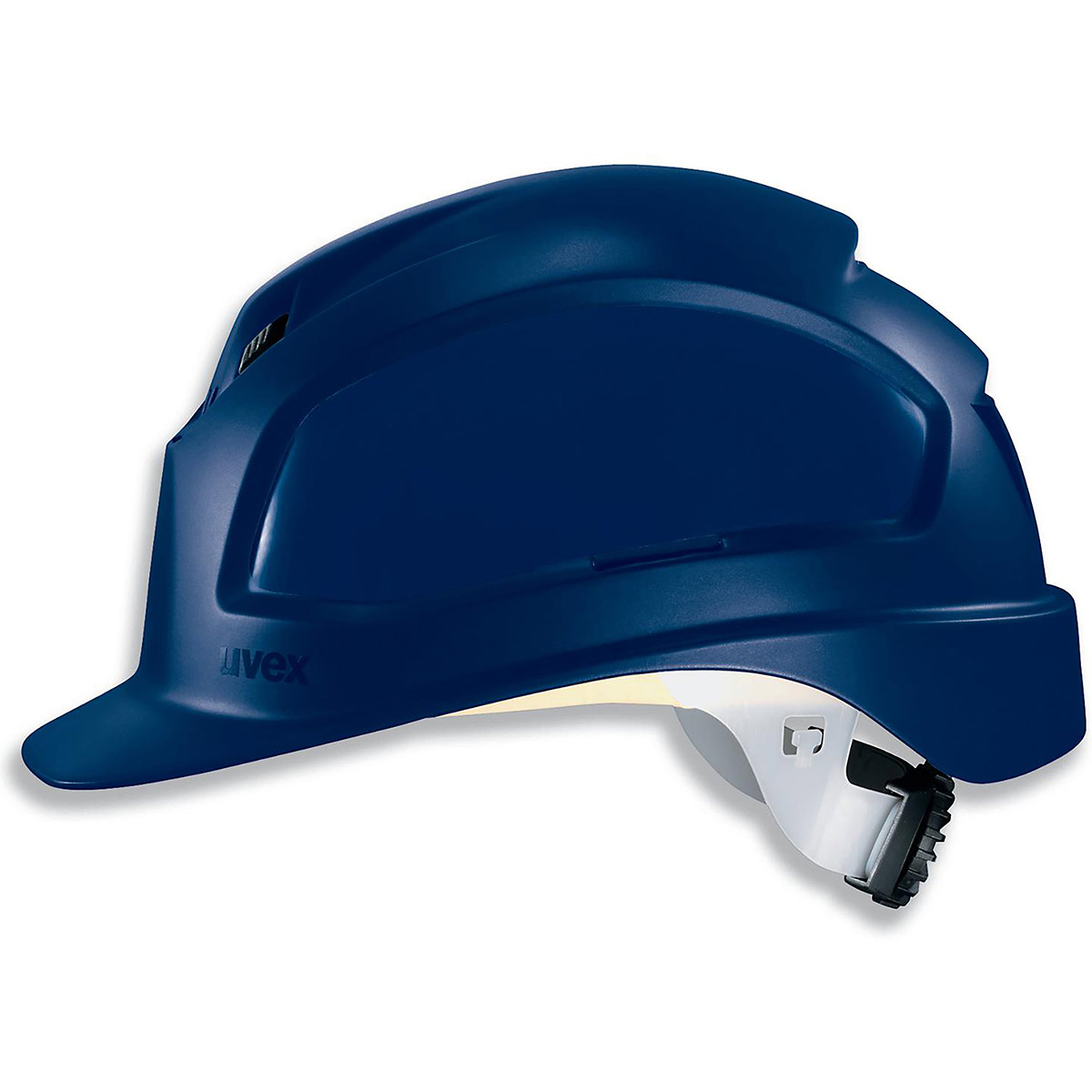 uvex Pheos B-WR Blue Vented Wheel-Ratchet Safety Helmet | uvex | Safety ...