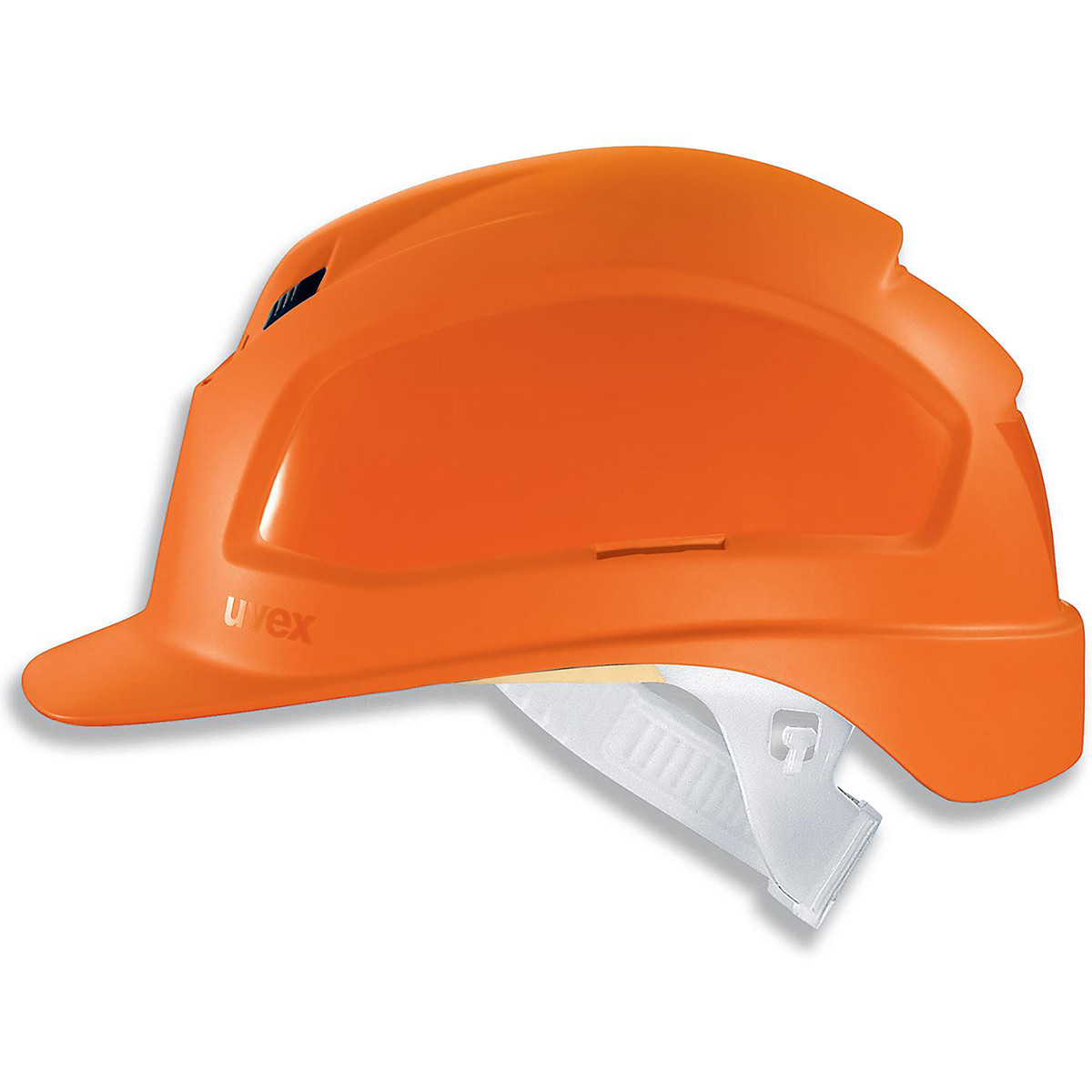 uvex Pheos B Orange Vented Slip-Ratchet Safety Helmet | uvex | Safety ...