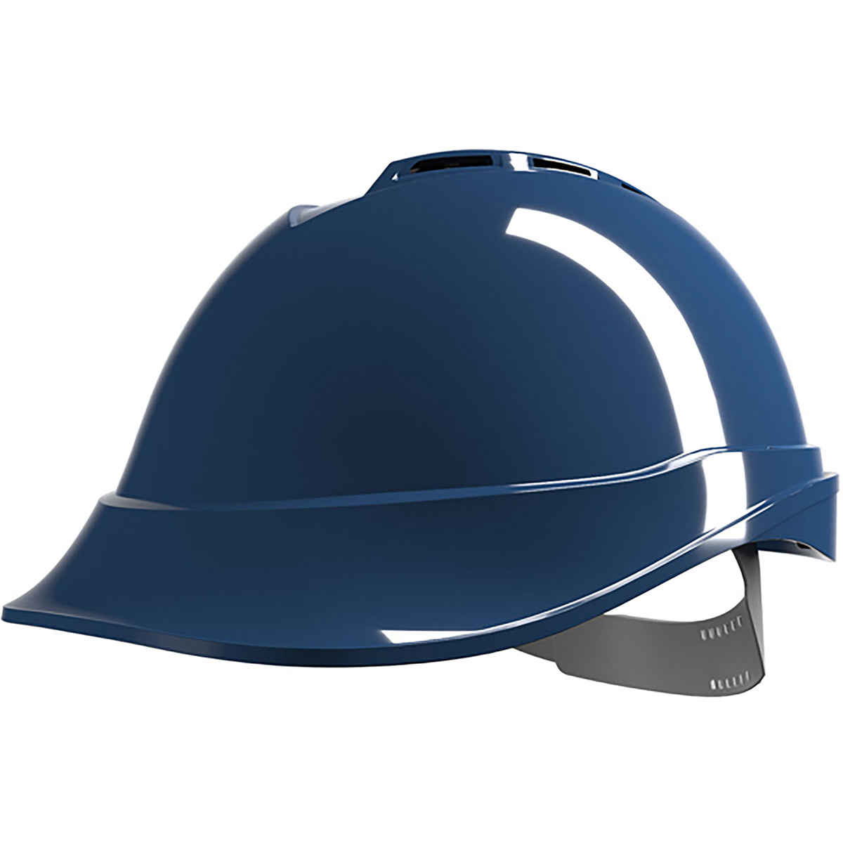 MSA V-Gard 200 Blue Vented Push-Key Safety Helmet | MSA | Safety ...