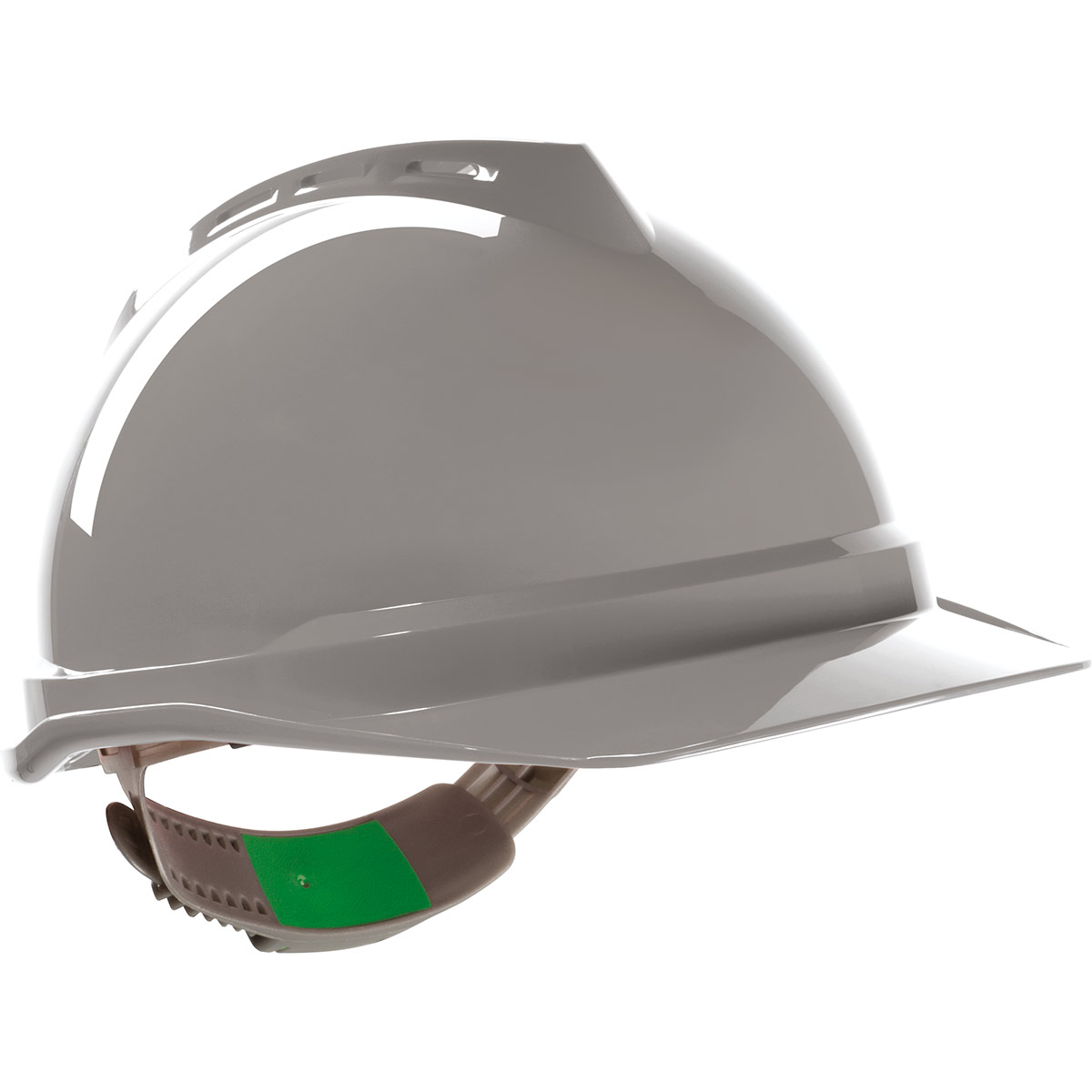 MSA V-Gard 500 Grey Unvented Push-Key Safety Helmet | MSA | Safety ...
