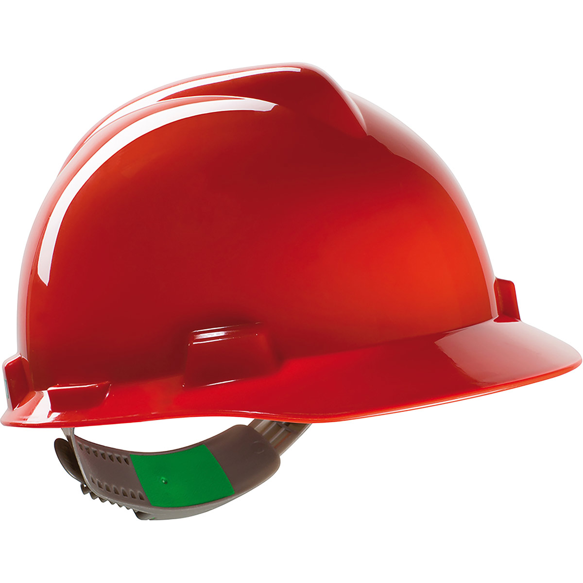 MSA V-Gard Red Unvented Push-Key Safety Helmet | MSA | Safety Helmets ...