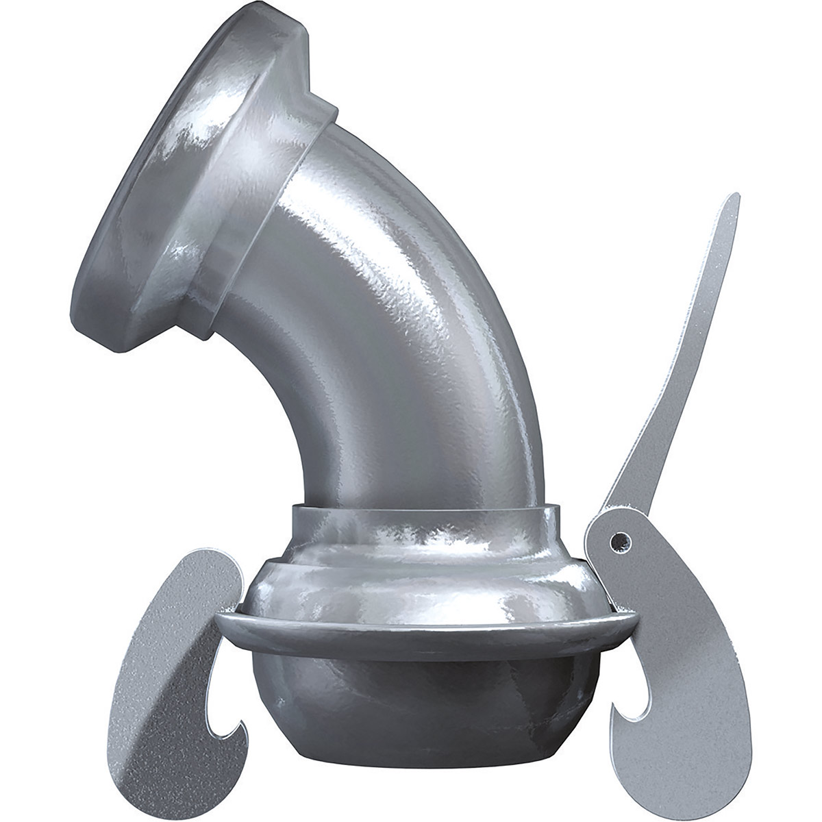 Galvanised Steel Lever Lock 45-Degree Elbow | Not Branded | Hose ...