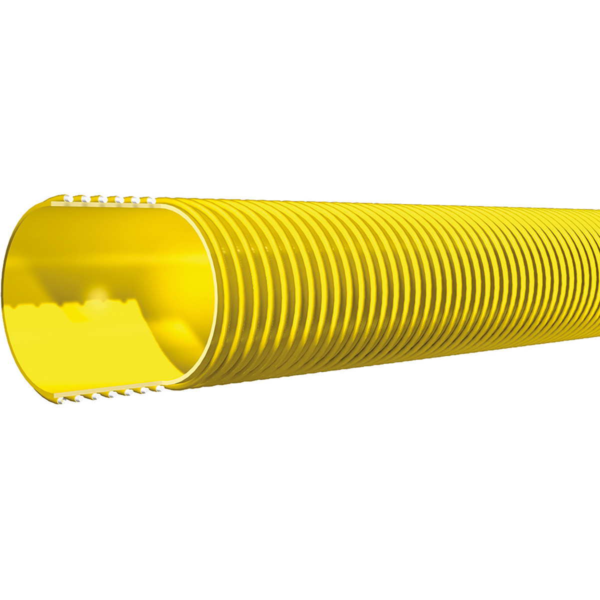 Yellow PVC Flame-Retardant Flexible Ducting per Metre | Not Branded ...