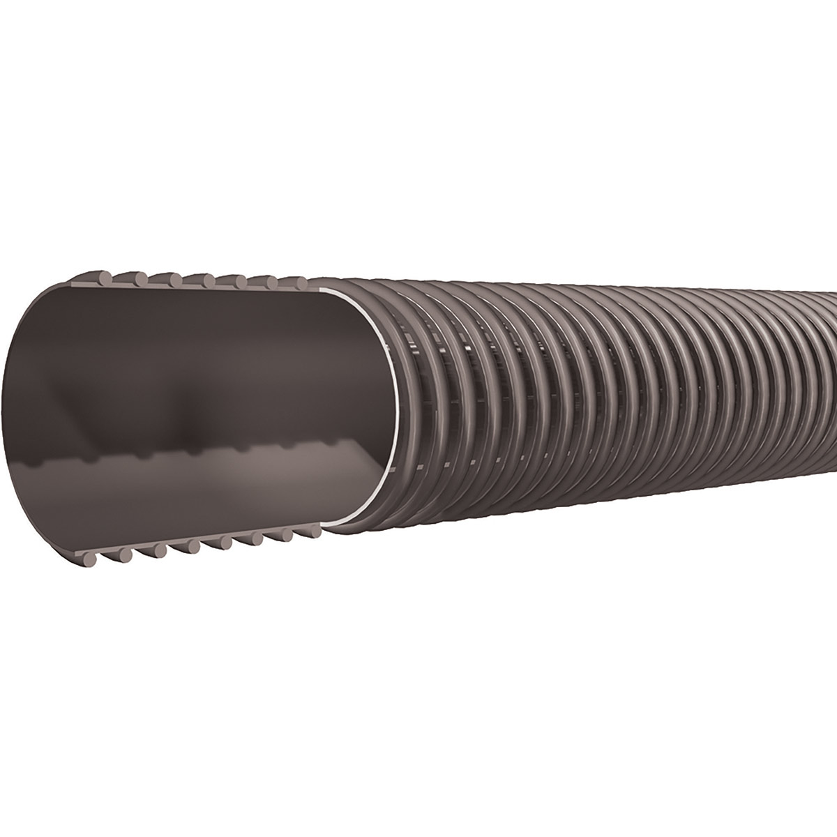 Large Grey PVC Flexible Ducting per Metre | Not Branded | Ducting | Arco
