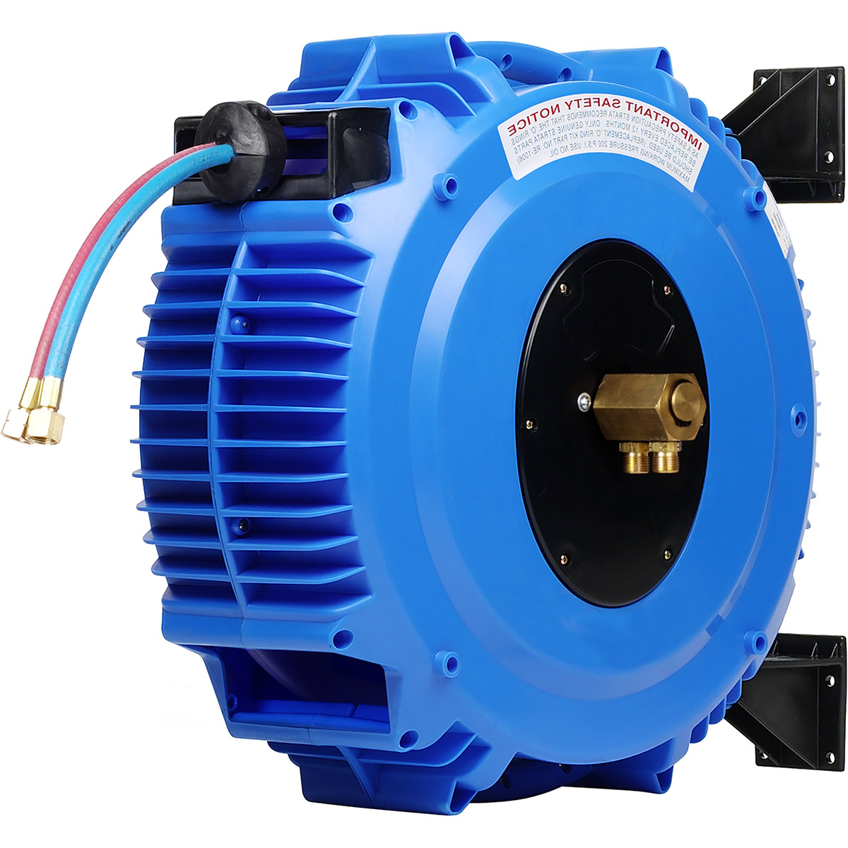 ReCoila GENIII Blue Plastic Hose Reel with Oxygen/Acetylene Hose ...