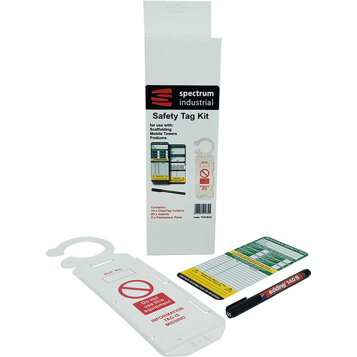ClawTag Scaffolding Safety Management Tag Kit in Box | Spectrum ...