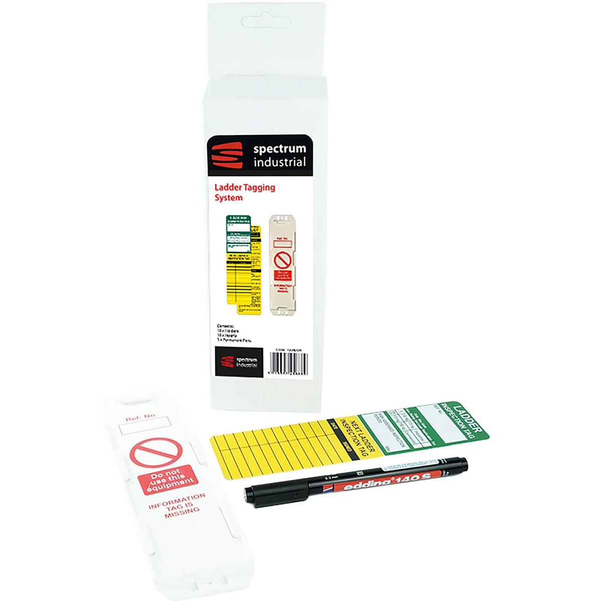 AssetTag Ladder Safety Tag Kit in Box | Spectrum Industrial | Asset Tag ...