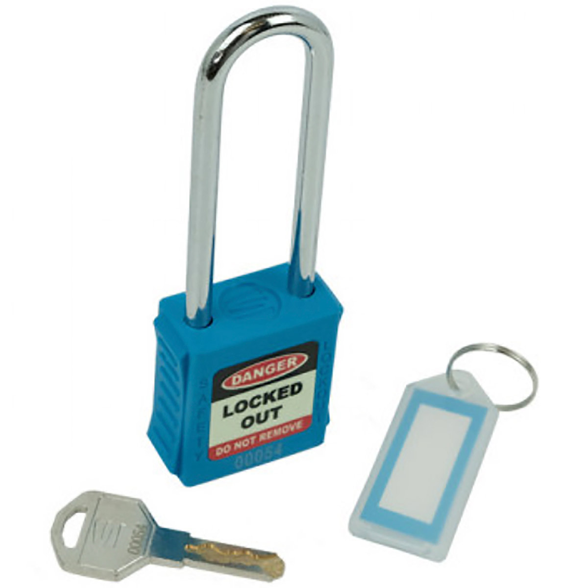 Spectrum Industrial Blue Long-Shackle Lockout Padlock Set | Spectrum ...