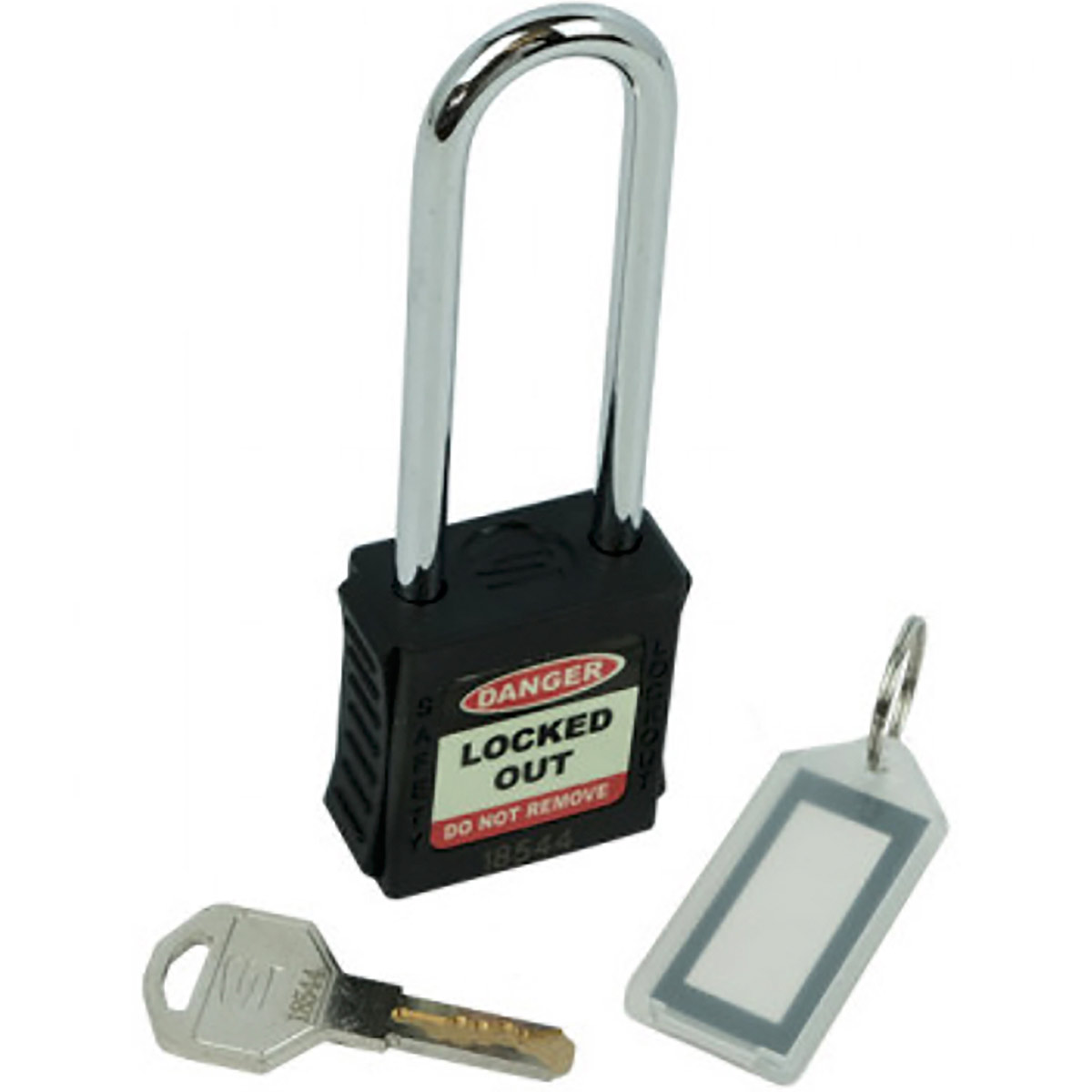 Spectrum Industrial Black Long-Shackle Lockout Padlock Set | Spectrum ...