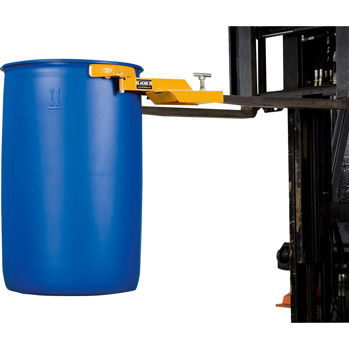 IGE Drum Grab-Lifter Forklift Attachment | IGE | Forklift Drum Grabbers ...