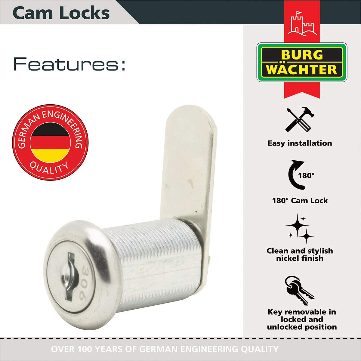 Sterling 25mm Cam Lock | Sterling | Cam Locks | Arco
