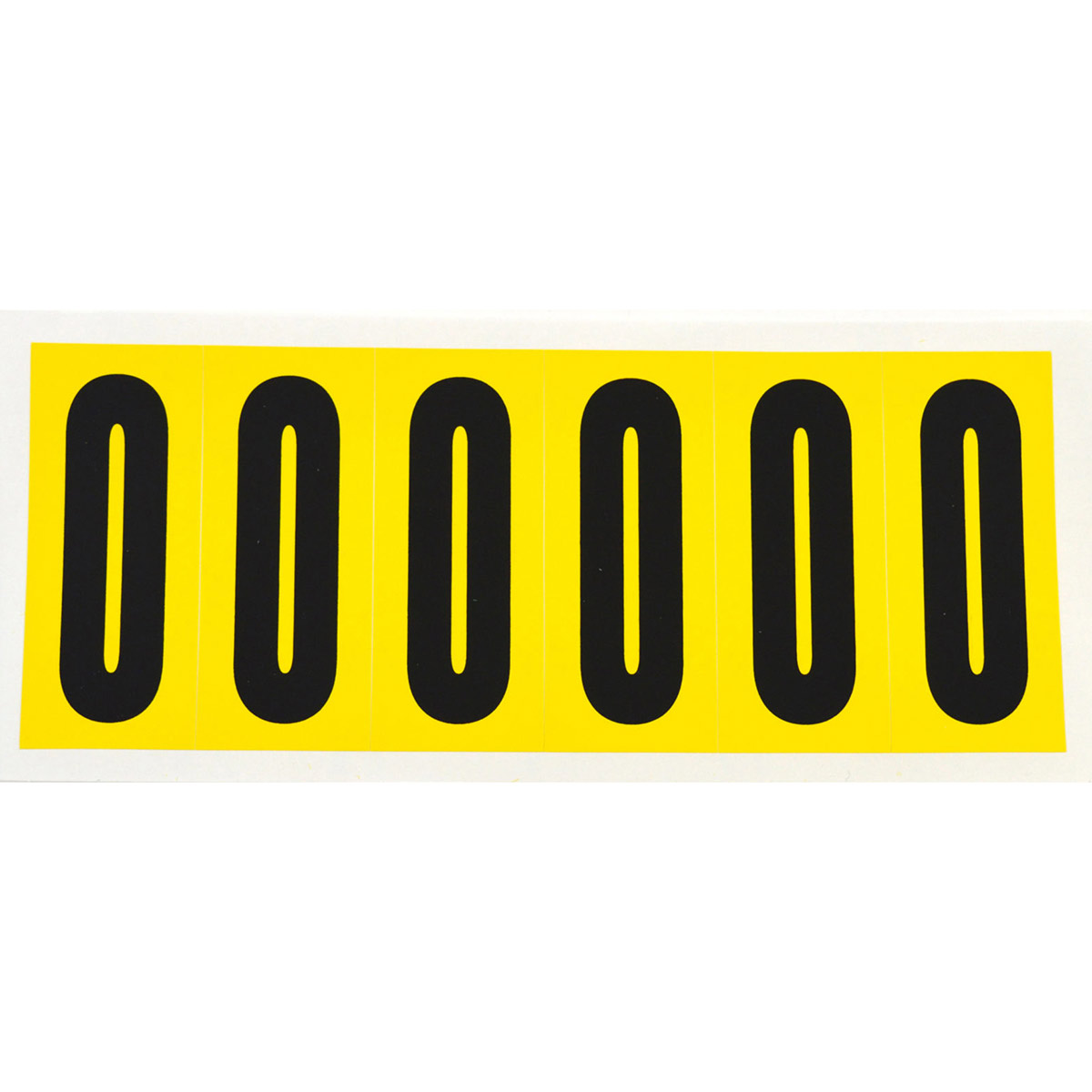 Beaverswood Self-Adhesive Yellow "O" Letter Label 38mm x 90mm (Sheet of ...