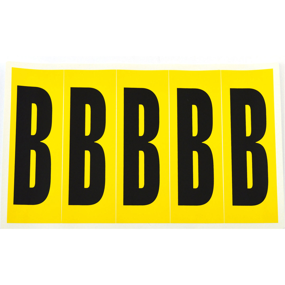 Beaverswood Self-Adhesive Yellow "B" Letter Label 45mm x 130mm (Sheet ...