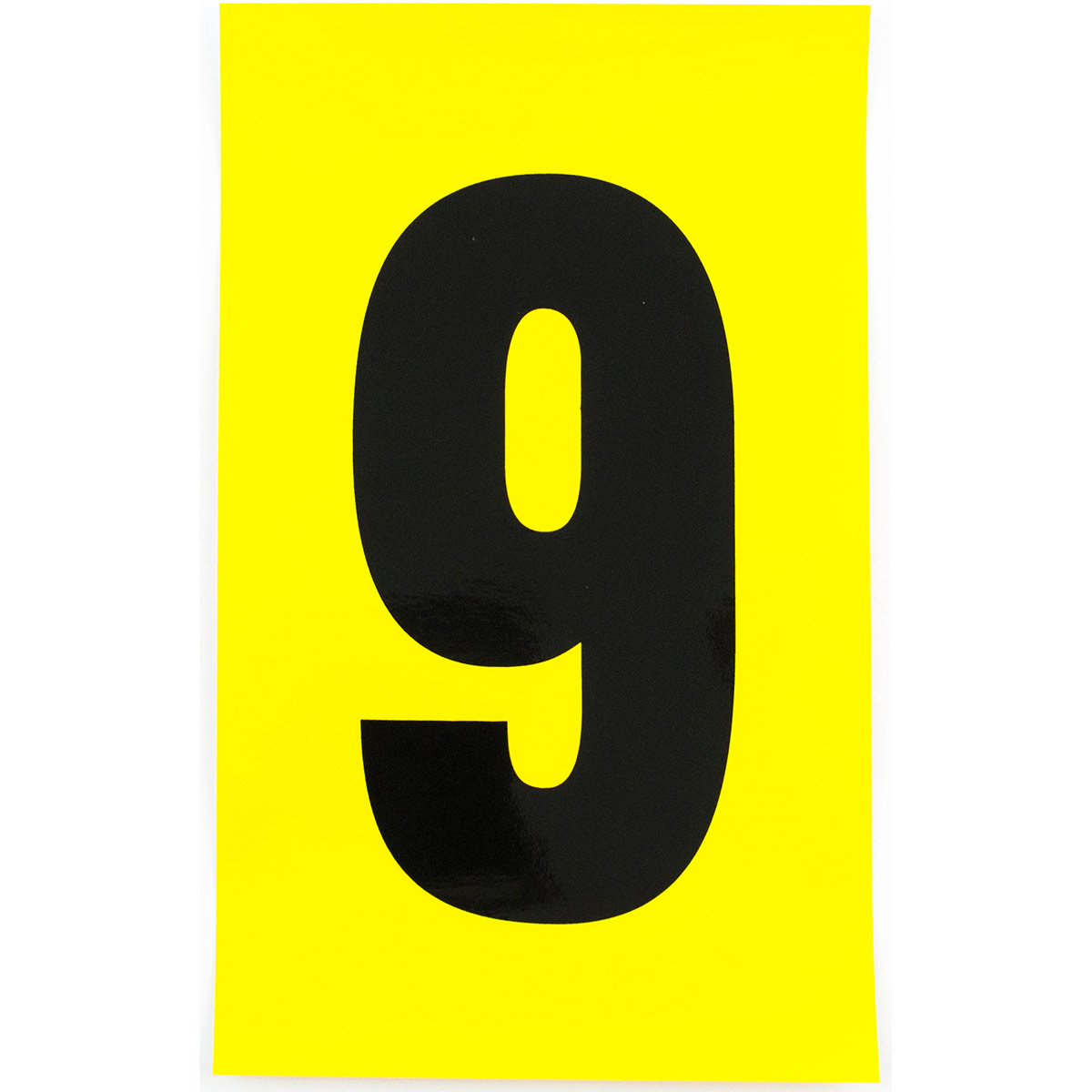 Beaverswood Self-Adhesive Black/Yellow "9" Number 140mm x 230mm | Not ...