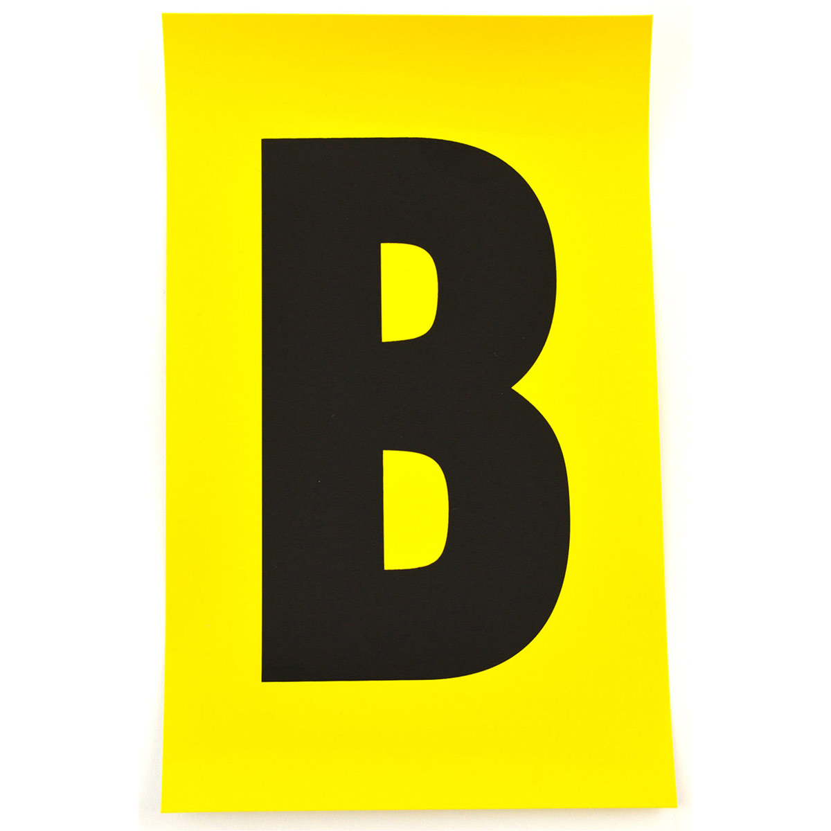 Beaverswood Self-Adhesive Black/Yellow "B" Letter 140mm x 230mm | Not ...