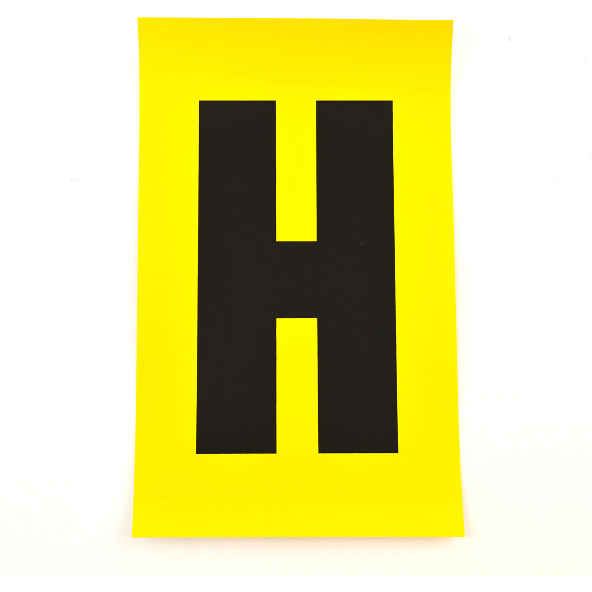 Beaverswood Self-Adhesive Black/Yellow "H" Letter 140mm x 230mm | Not ...