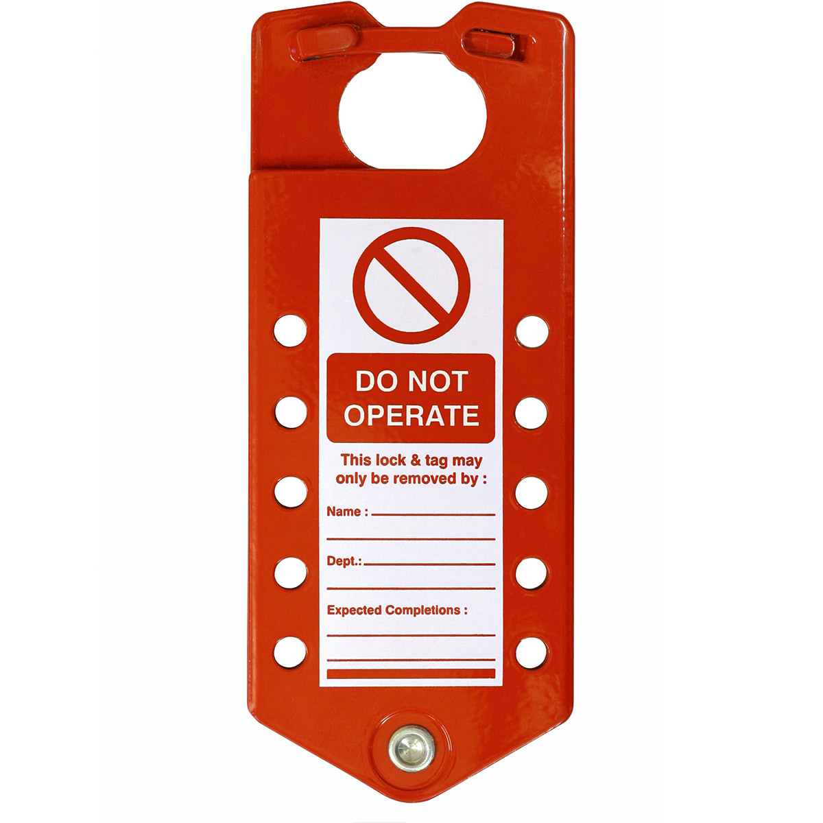 Spectrum Industrial Aluminium Lockout Sign Hasp | Spectrum Industrial ...