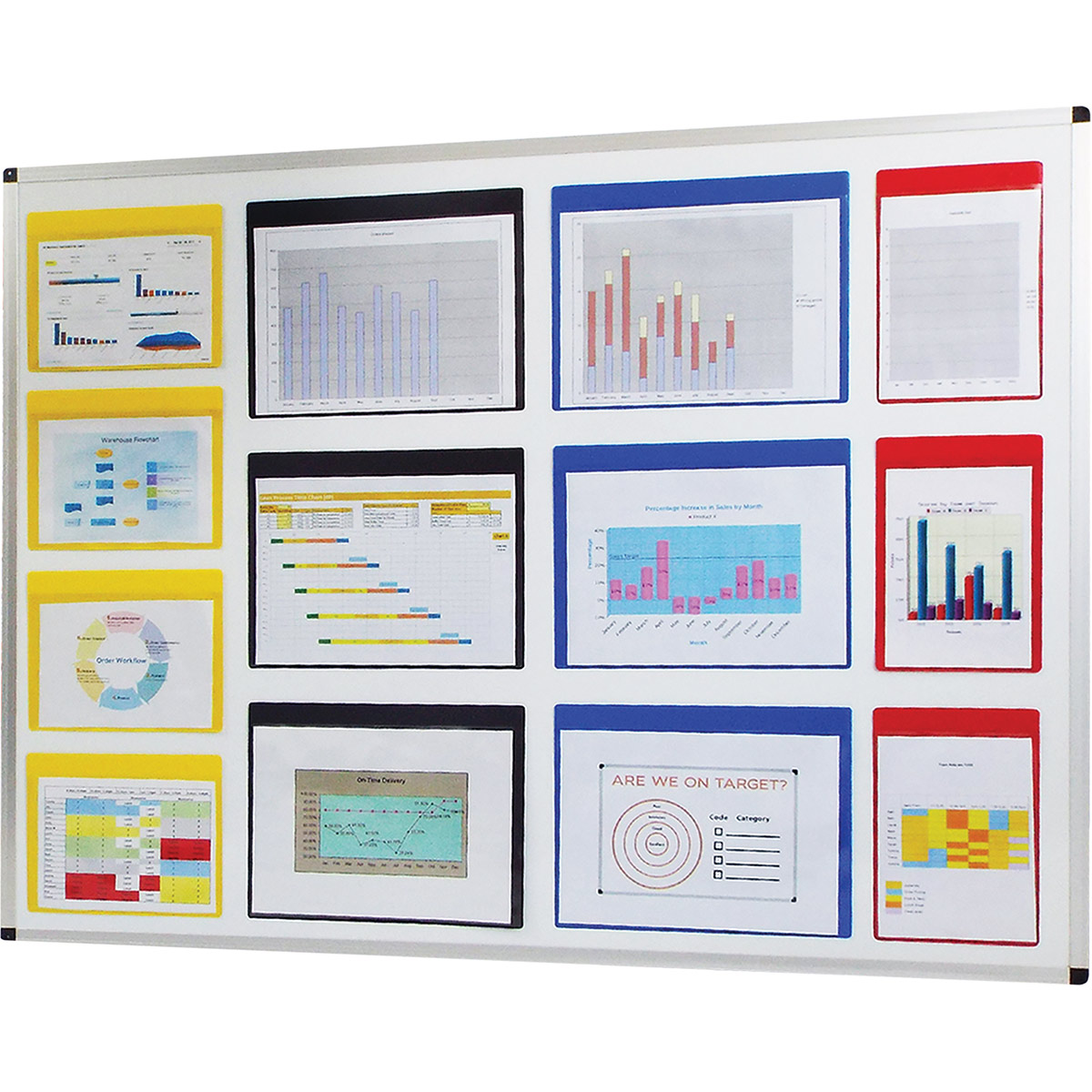 Beaverswood Horizontal Yellow Magnetic A4 Document Wallet (Pack of 10 ...