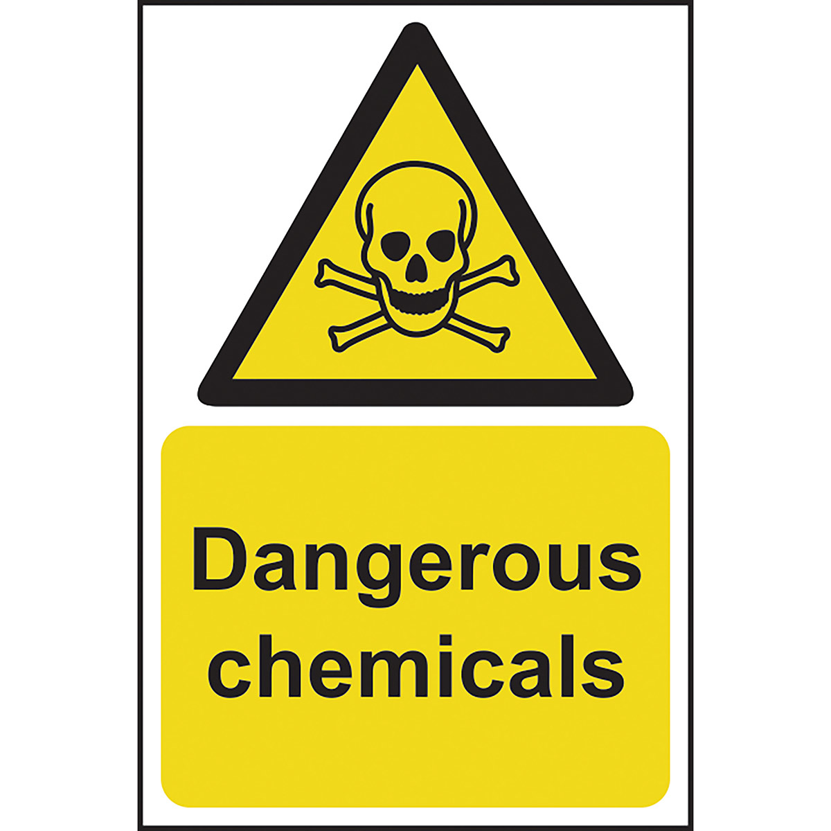 PVC "Dangerous Chemicals" Sign 200mm x 300mm | Spectrum Industrial ...
