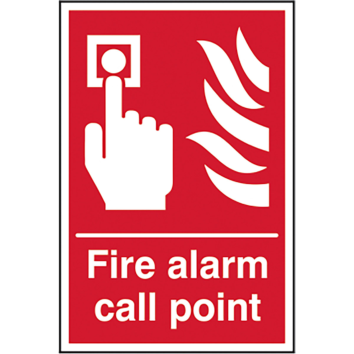 PVC "Fire Alarm Call Point" Sign 300mm x 400mm | Spectrum Industrial ...