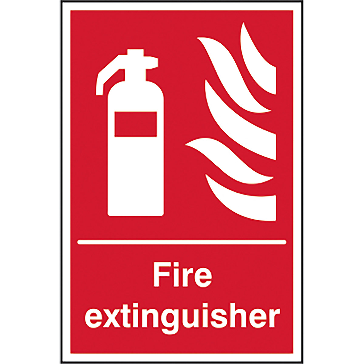 Self-Adhesive Vinyl "Fire Extinguisher" Sign 300mm x 400mm | Spectrum ...
