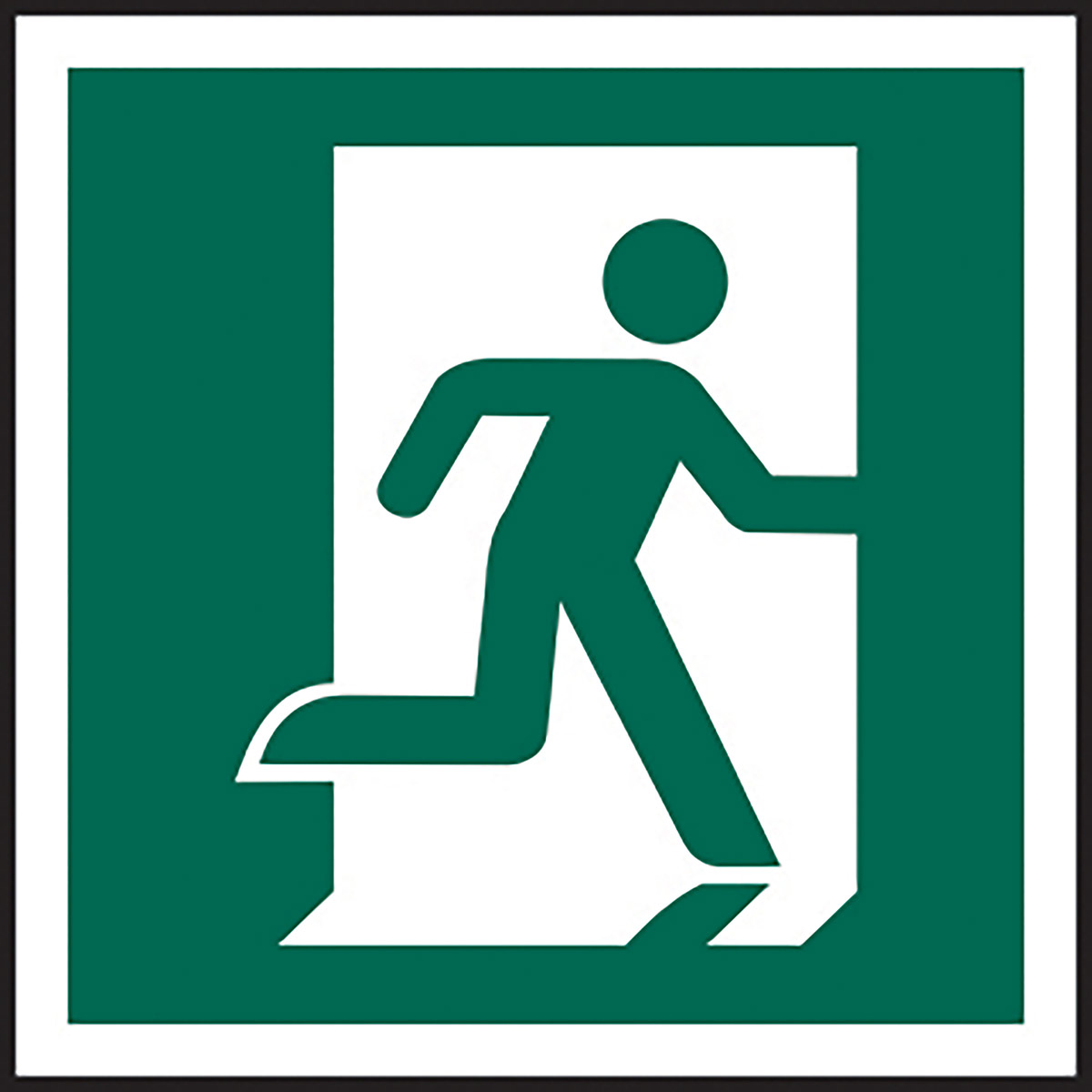 PVC Right Running Man Sign 150mm x 150mm | Spectrum Industrial | Fire ...