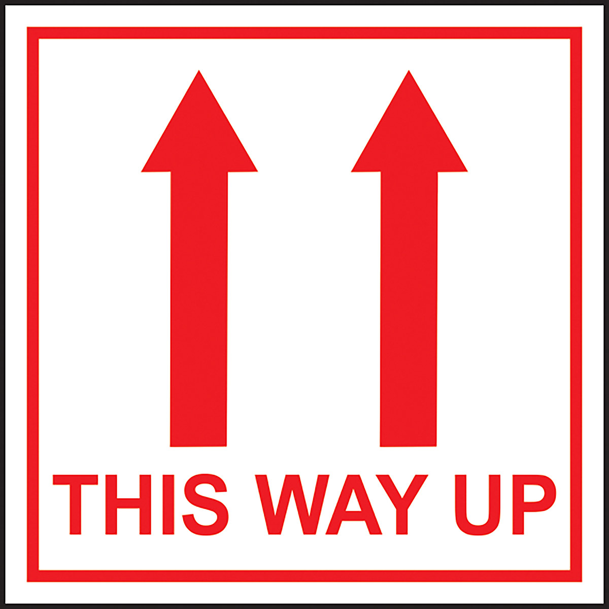 Self-Adhesive Vinyl "This Way Up" Label (Roll of 250) | Spectrum ...