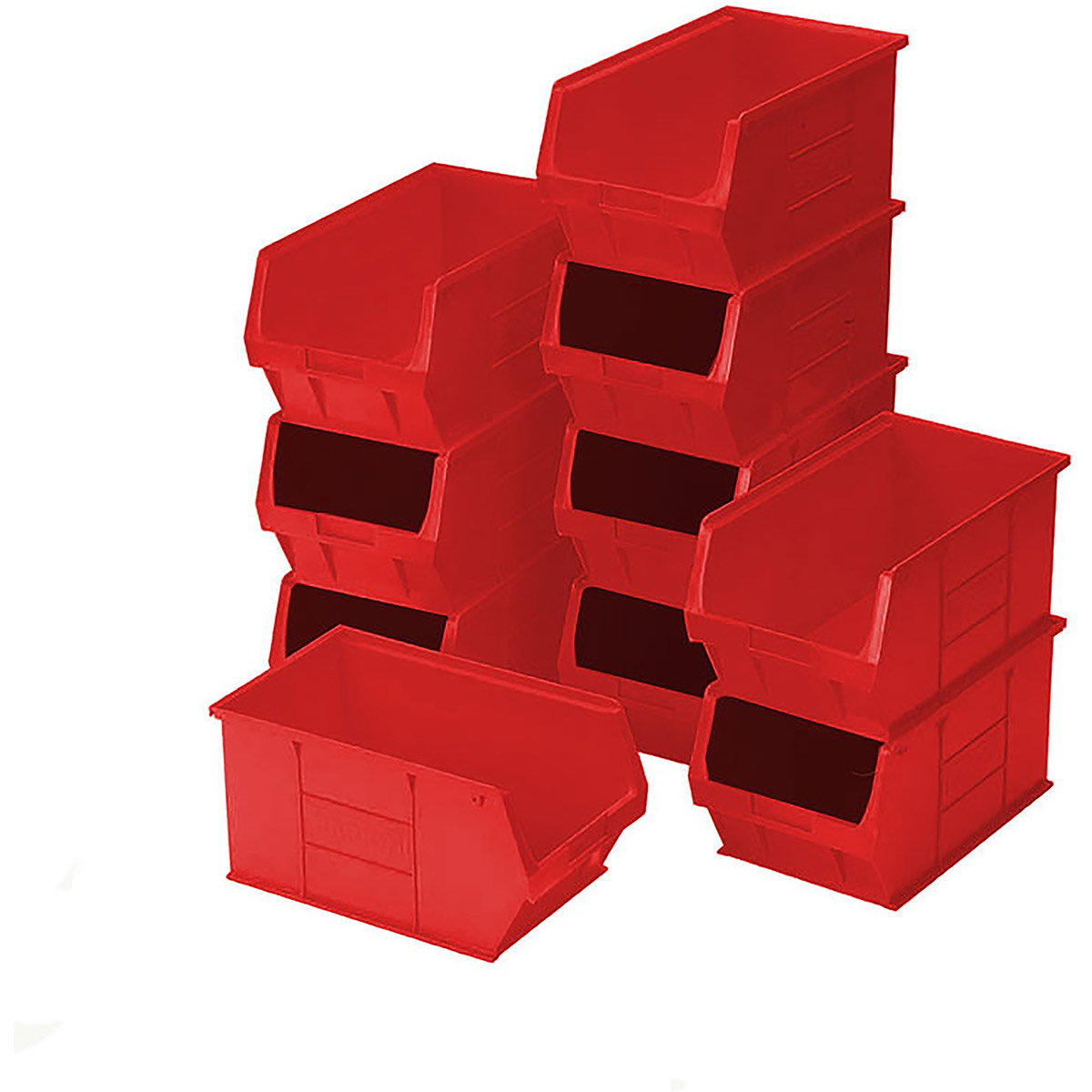 Barton Topstore TC5 Red Plastic Storage Bin 350mm x 205mm x 182mm ...