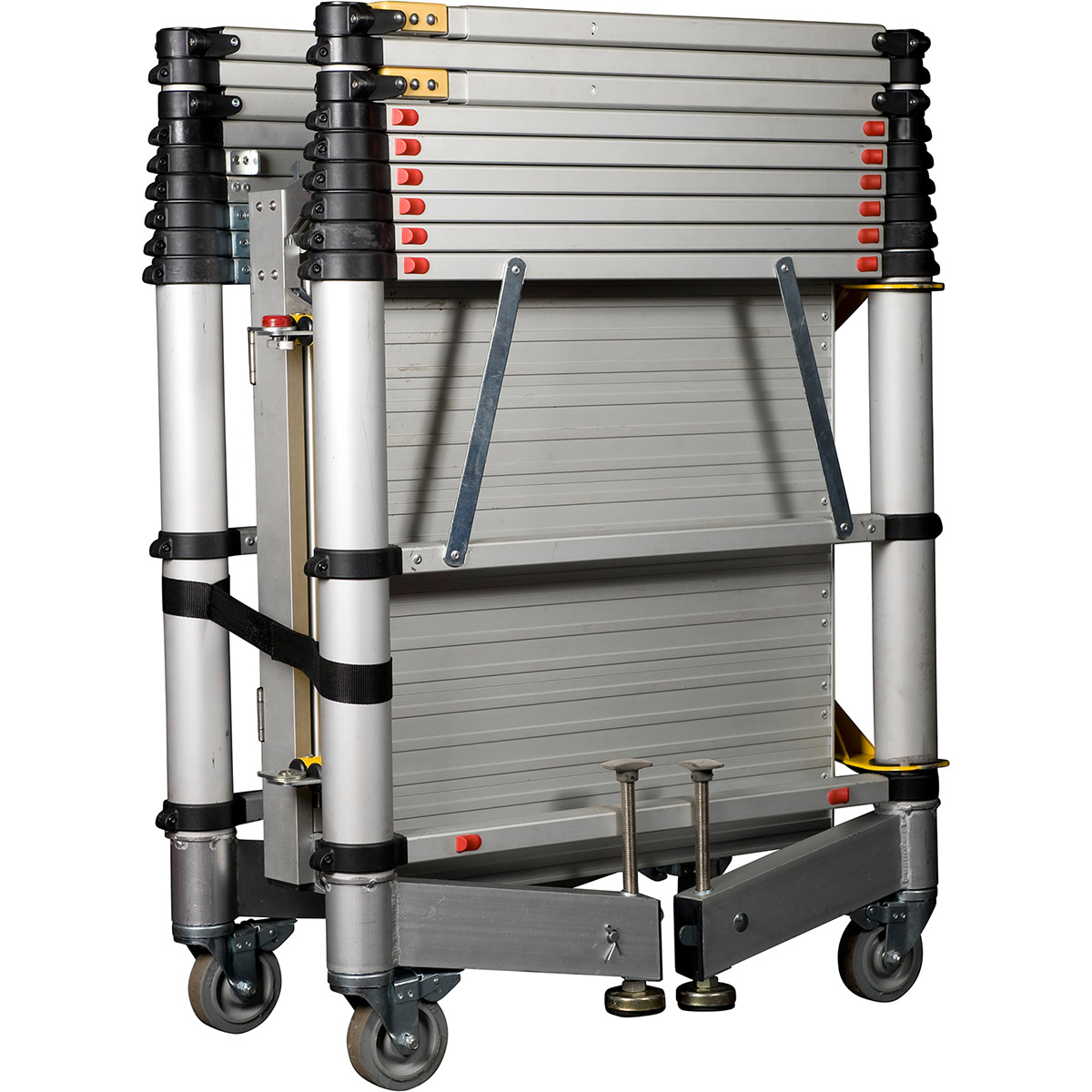 ZARGES Teletower Telescopic Mobile Scaffold Tower with Stabilisers 3m ...