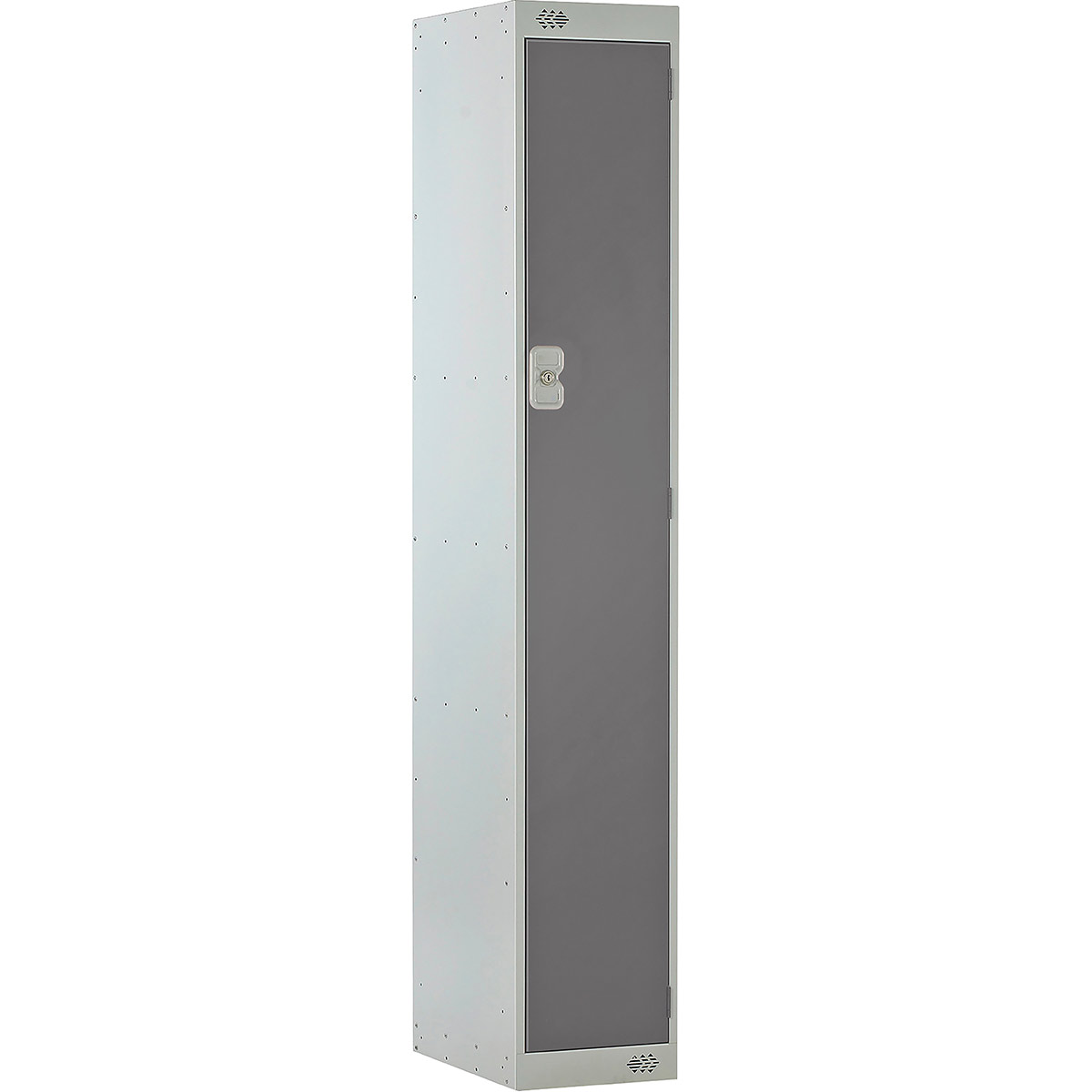 Link 51 One-Tier Dark Grey Metal Locker 300mm x 300mm x 1800mm | Link ...
