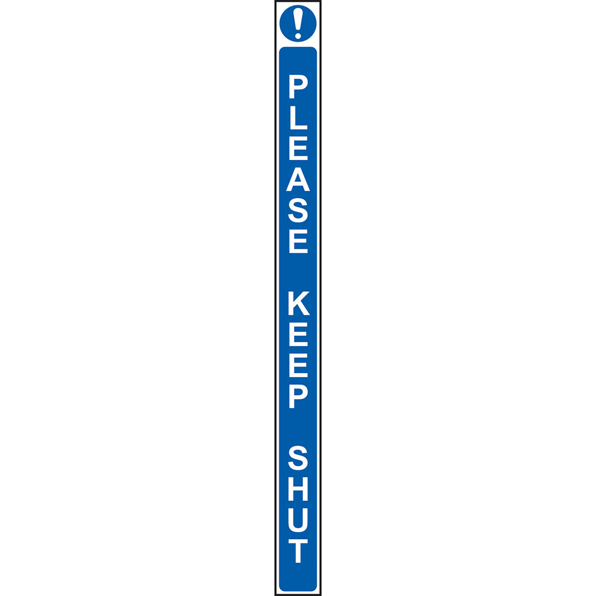 Self-Adhesive Vinyl "Please Keep Shut" Door Strip | Spectrum Industrial ...