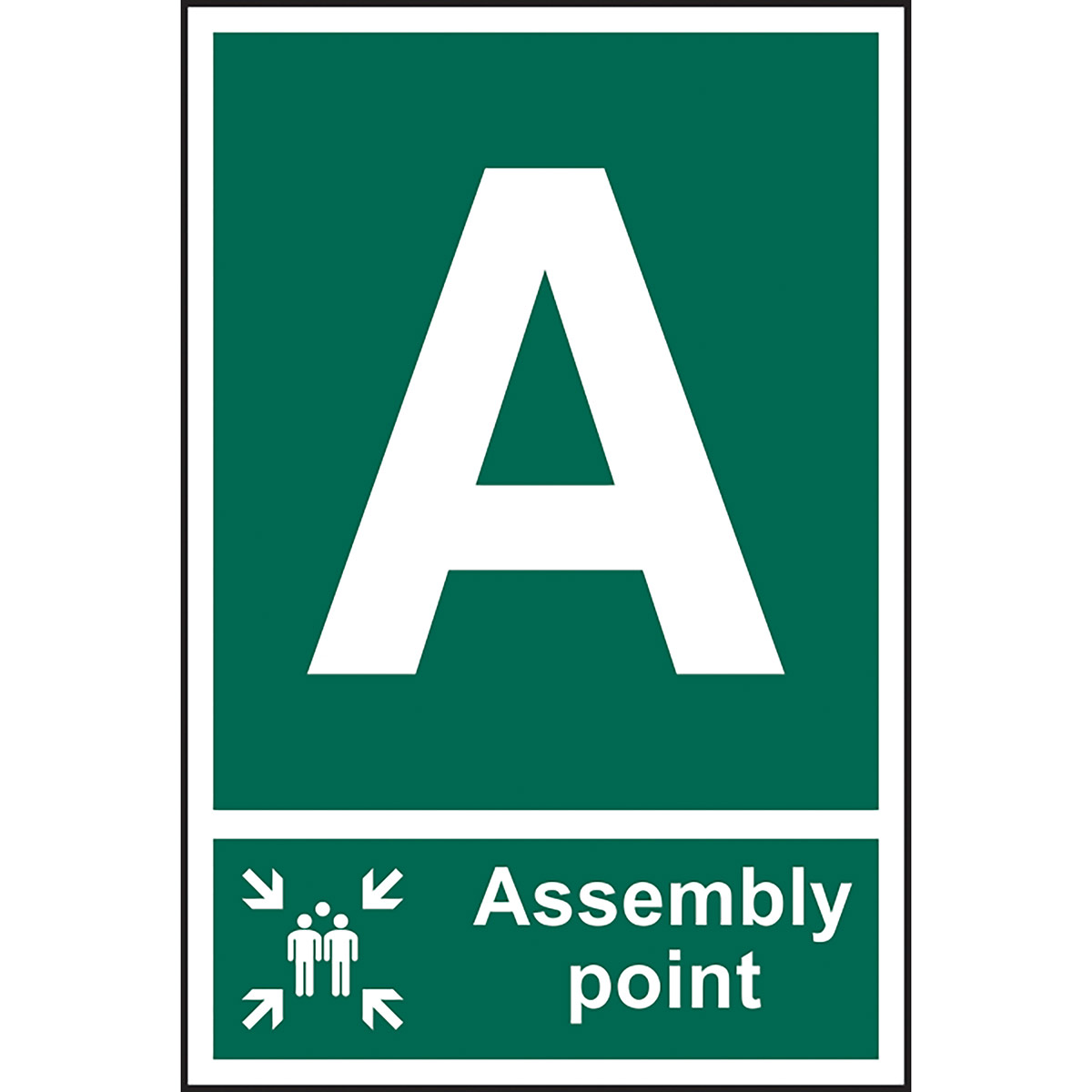 Self-Adhesive PVC "A Assembly Point" Sign 200mm x 300mm | Spectrum ...