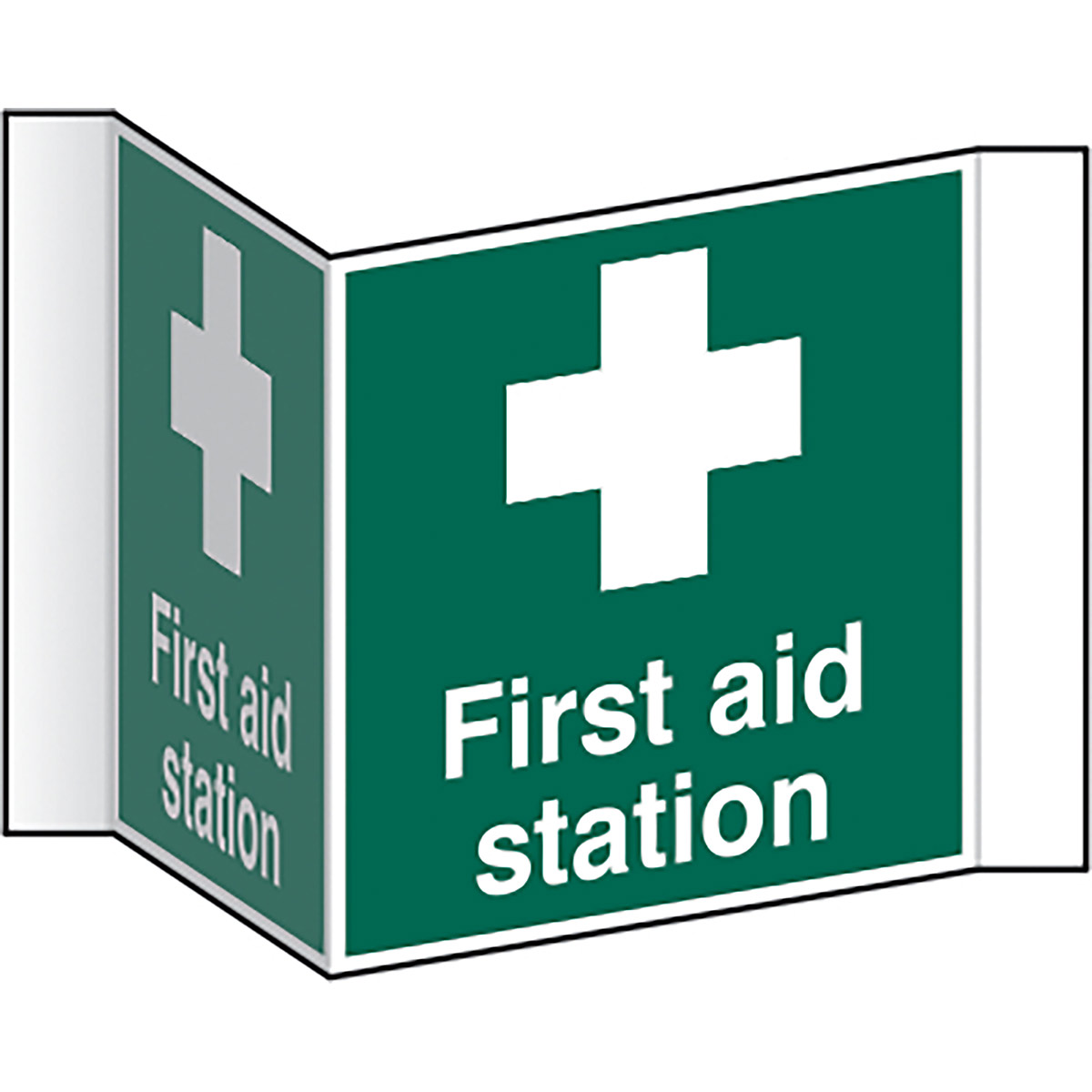 PVC "First Aid Station" Projection Sign 200mm | Spectrum Industrial ...