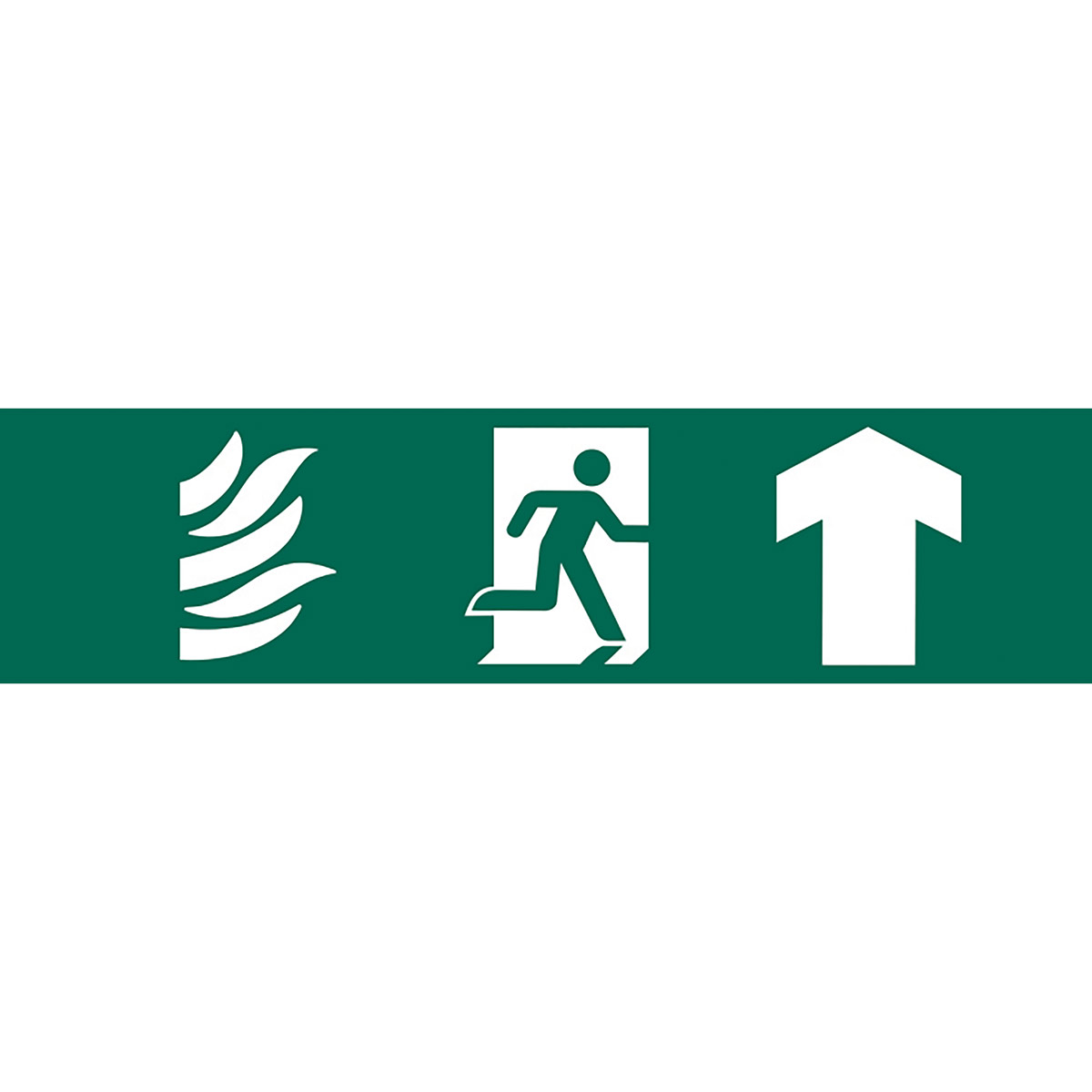Self-Adhesive PVC Up Arrow/Running Man Sign 200mm x 50mm | Spectrum ...