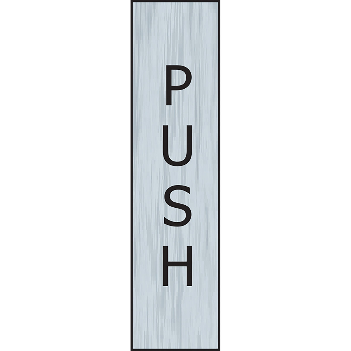 Stainless Steel "Push" Door Plate 50mm x 200mm | Spectrum Industrial ...