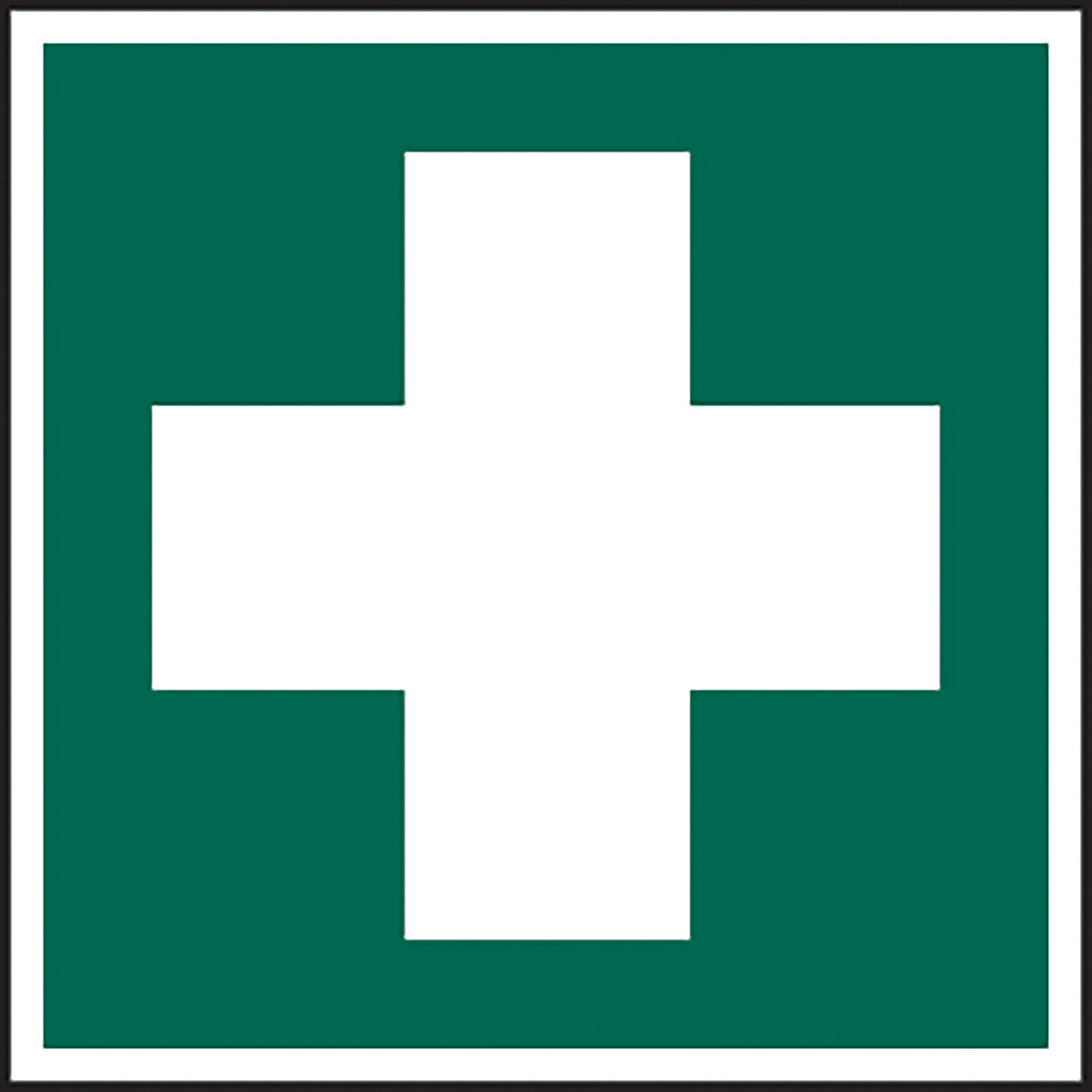 Self-Adhesive Vinyl First Aid Sign 50mm x 50mm | Spectrum Industrial ...