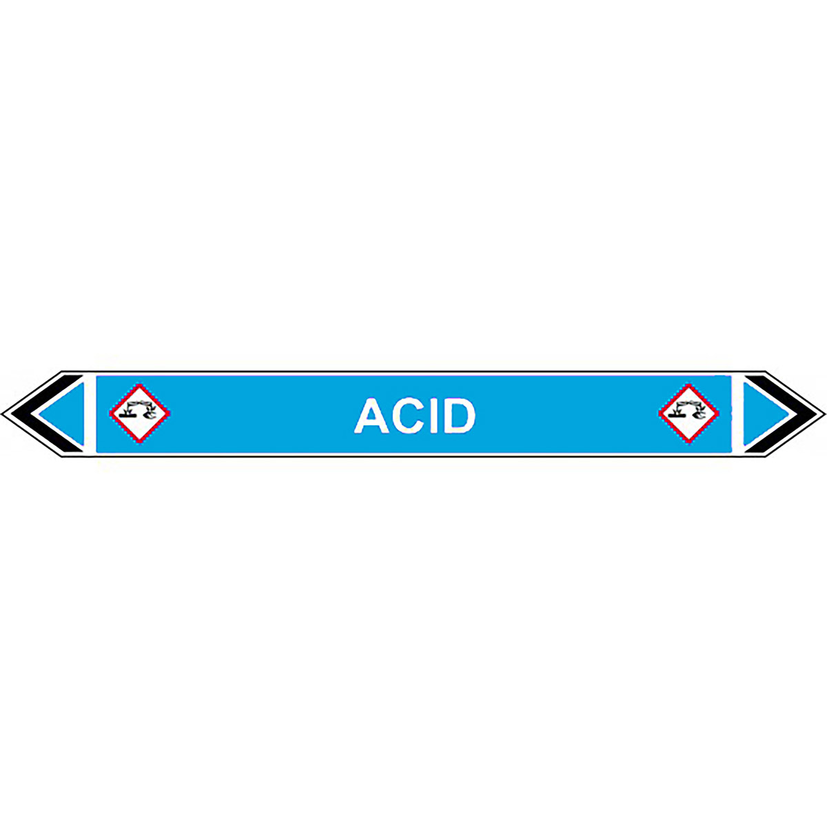 Self-Adhesive Polyester Violet "Acid" Pipe Marking Label 384mm (Pack of ...